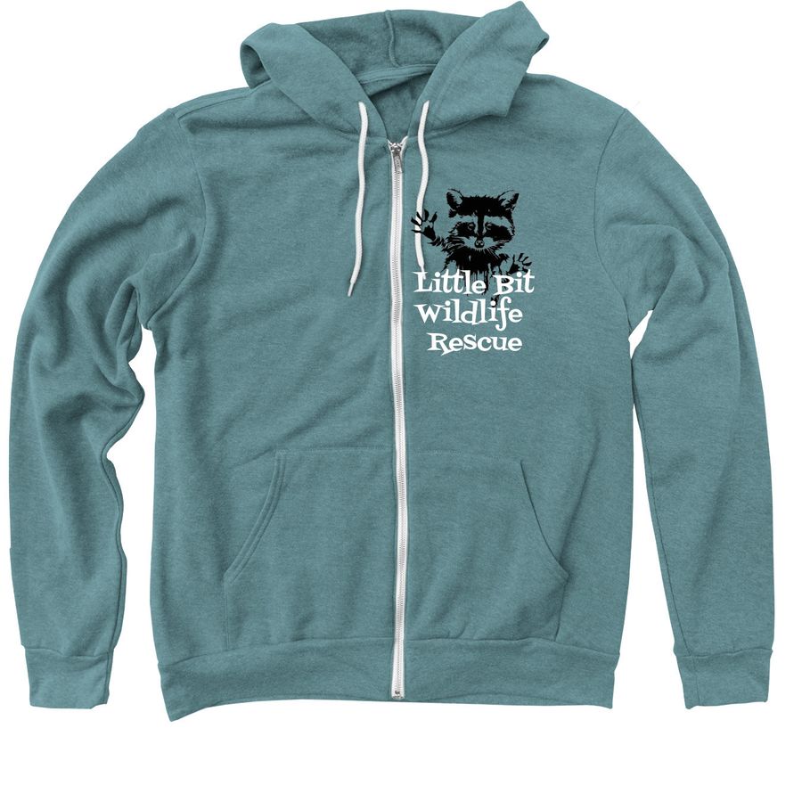 Little Bit Rescue | Hands Up Coon Zip Up | Bonfire
